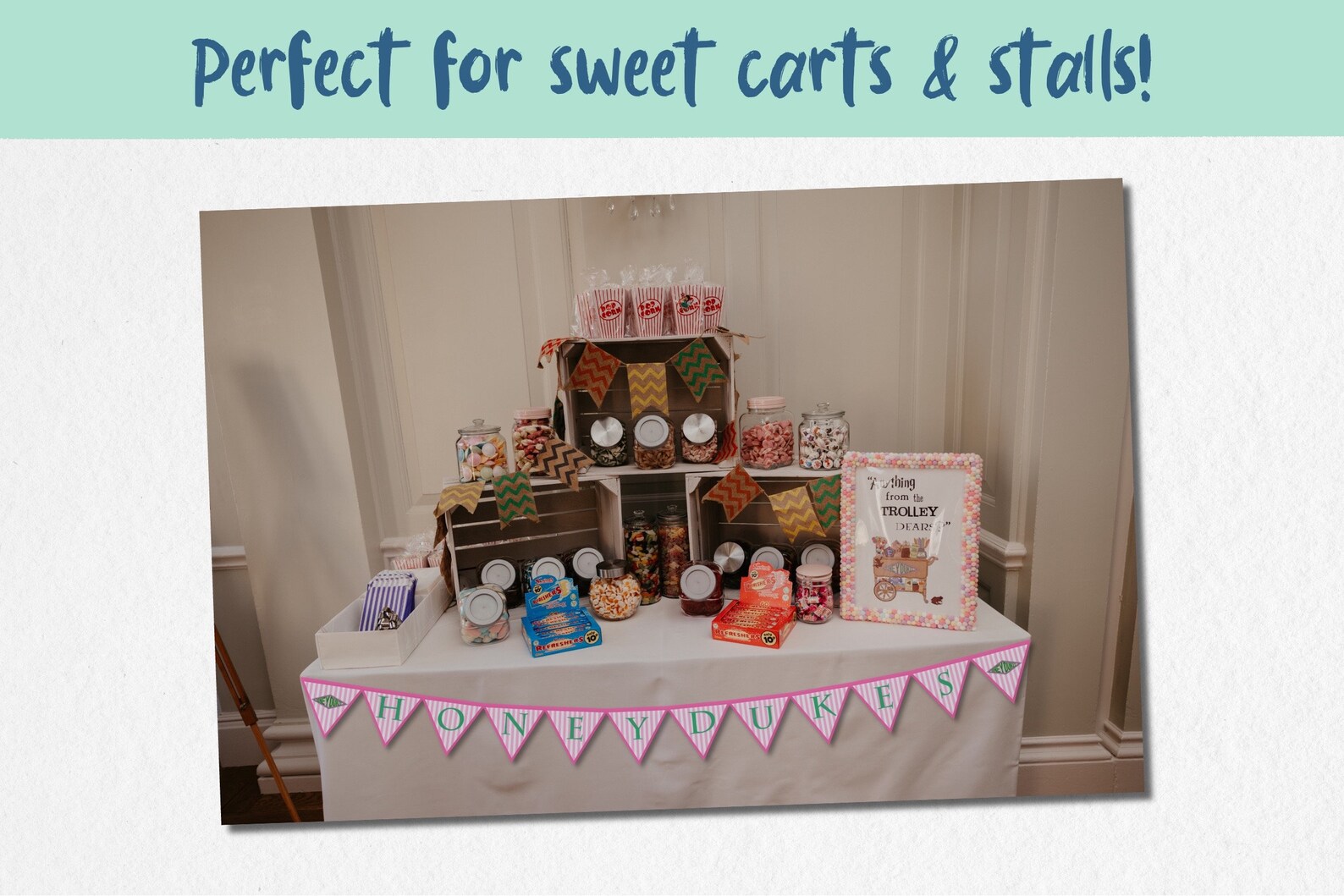 Printable Sweet Cart Bunting | Instant Digital Download - Etsy UK