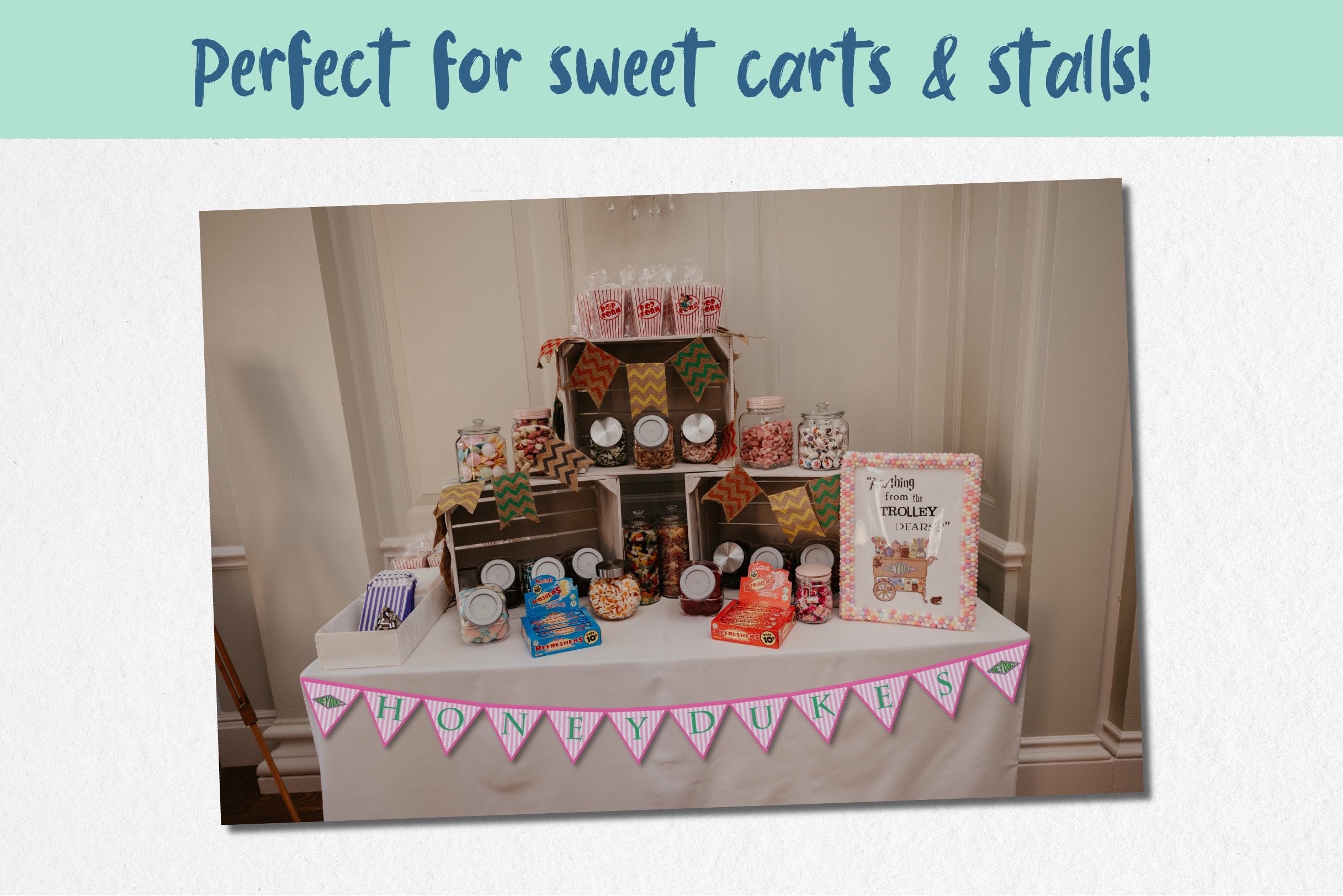 Printable Sweet Cart Bunting Instant Digital Download - Etsy