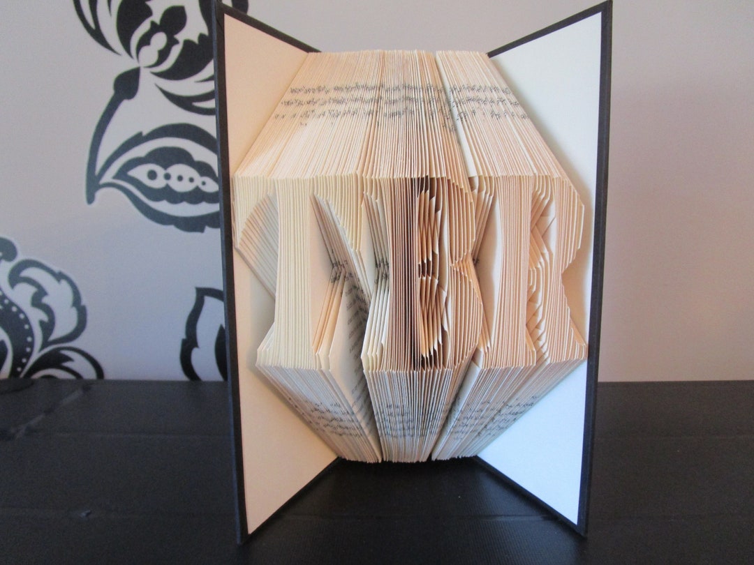 TBR, to Be Read Folded Book Art, Book Lover Gift, Bookish Gift ...