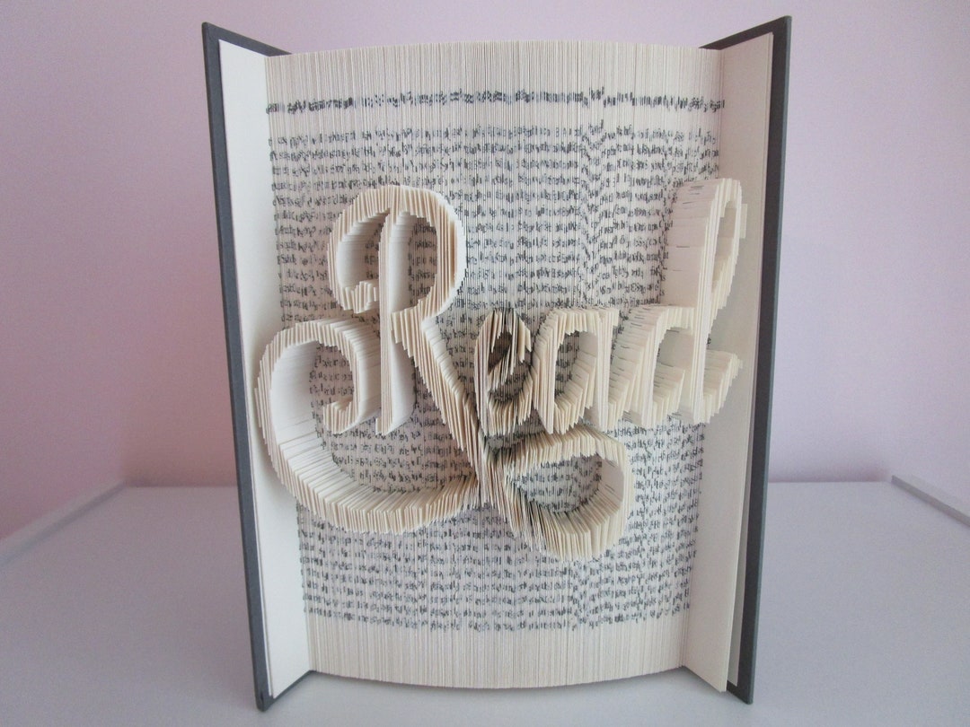 Read Folded Book Art - Etsy