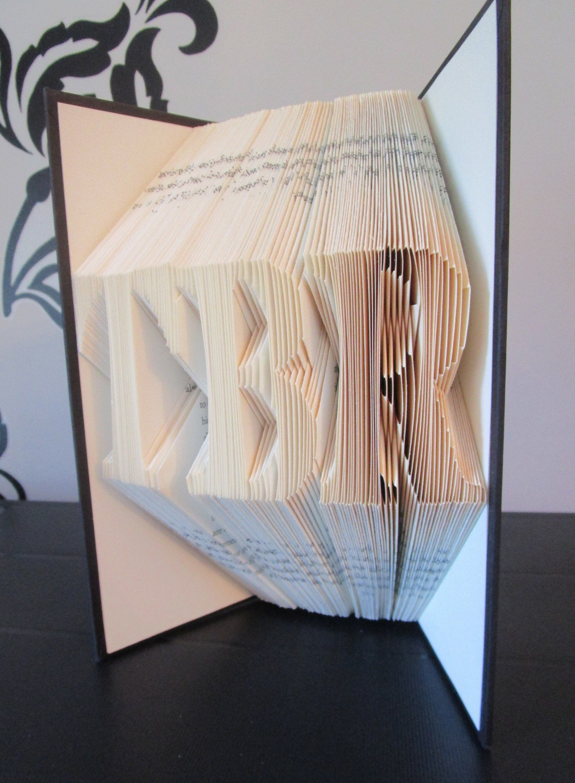 TBR, to Be Read Folded Book Art, Book Lover Gift, Bookish Gift ...