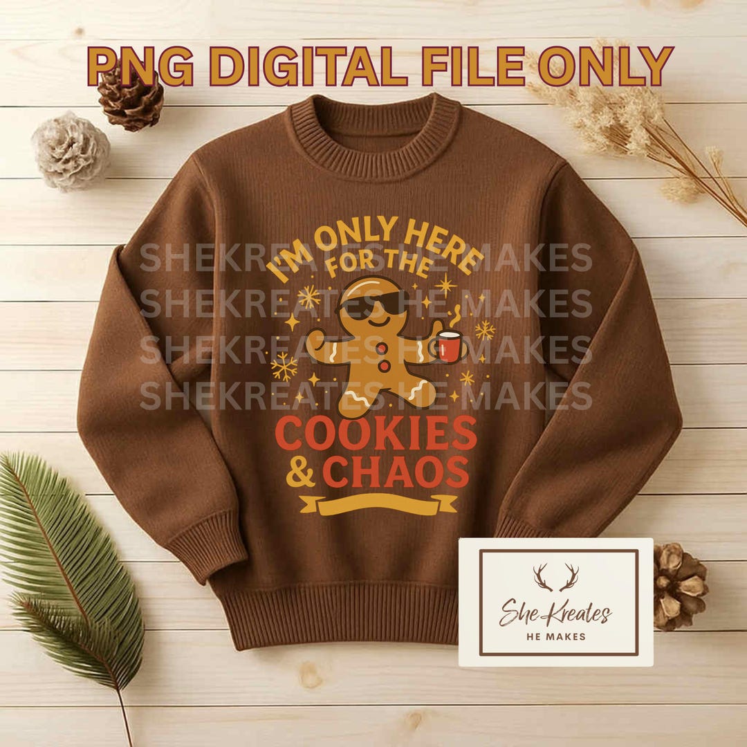 Christmas Gingerbread Man Cookie Chaos PNG DTF File Download Only! - Etsy