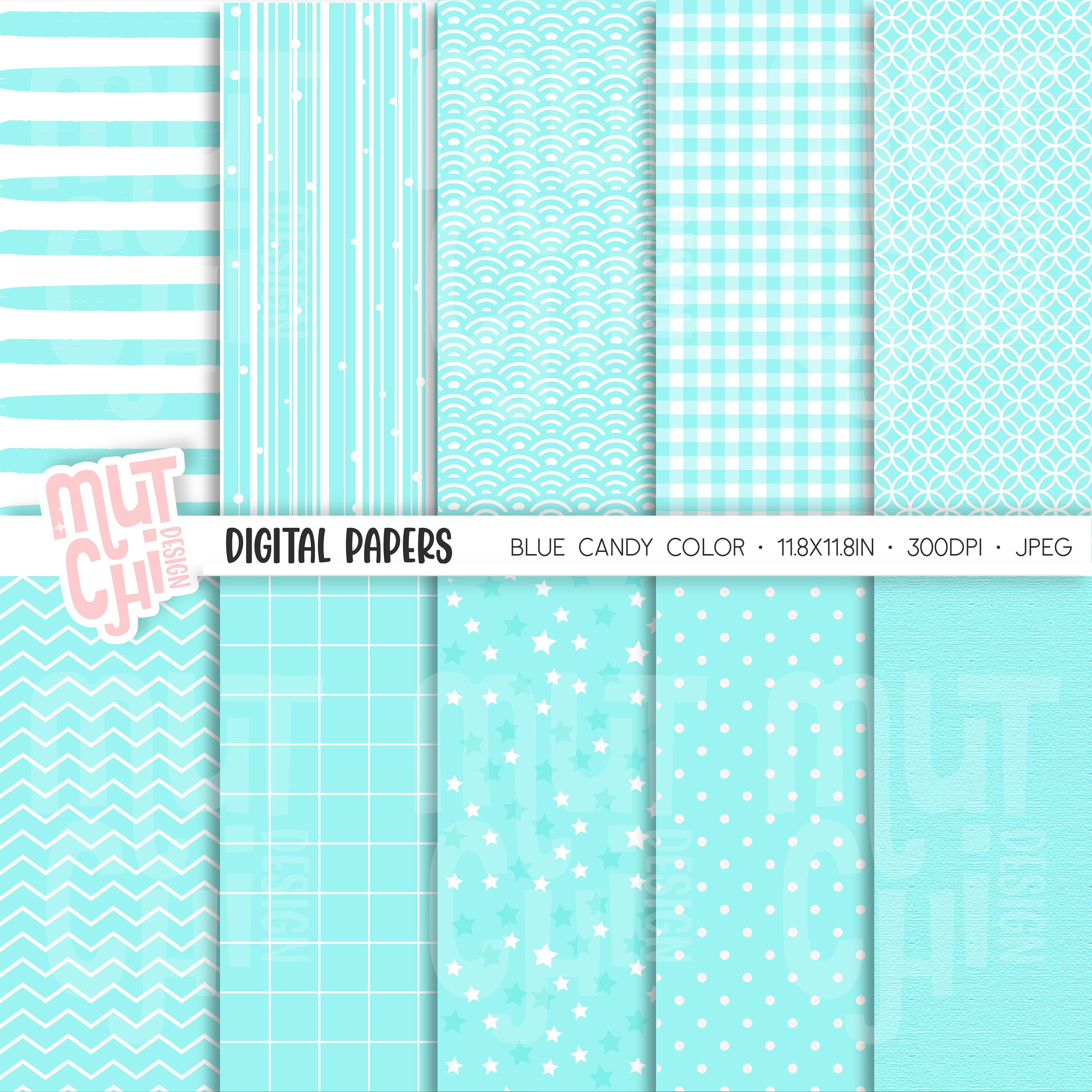 Candy Color Digital Paper Set Candy Colors Backgrounds Candy - Etsy