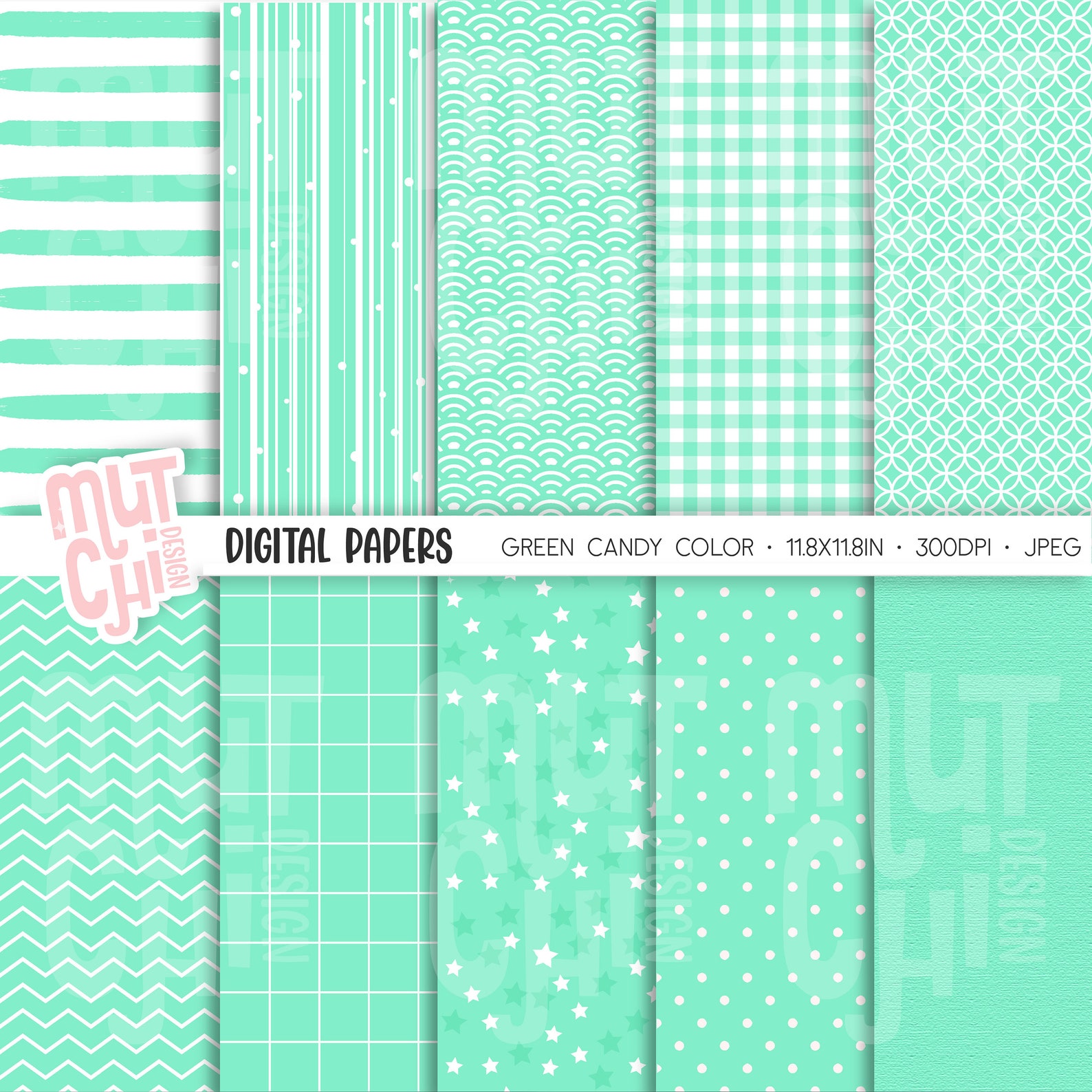 Candy Color Digital Paper Set Candy Colors Backgrounds Candy - Etsy