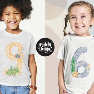 Under the Sea Numbers Clipart Bundle, Digital Papers, Seamless Patterns ...