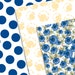 Blue Floral Watercolor Digital Paper Set JPG Digital - Etsy