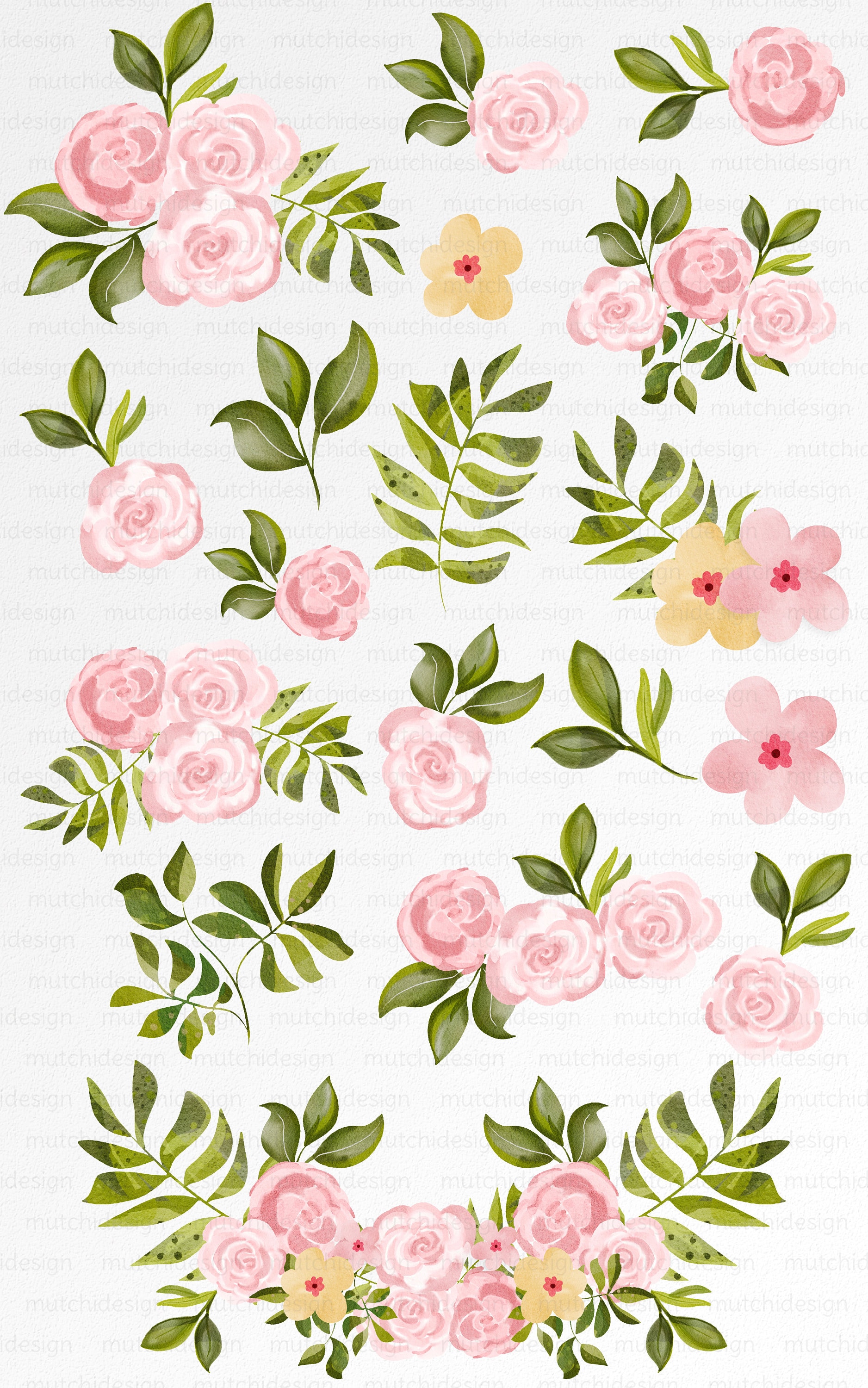 Pink Watercolor Baby Elephant Clipart, Nursery Art PNG (digital ...