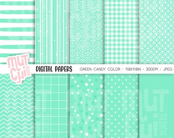 Candy Color Digital Paper Set candy colors Backgrounds candy | Etsy