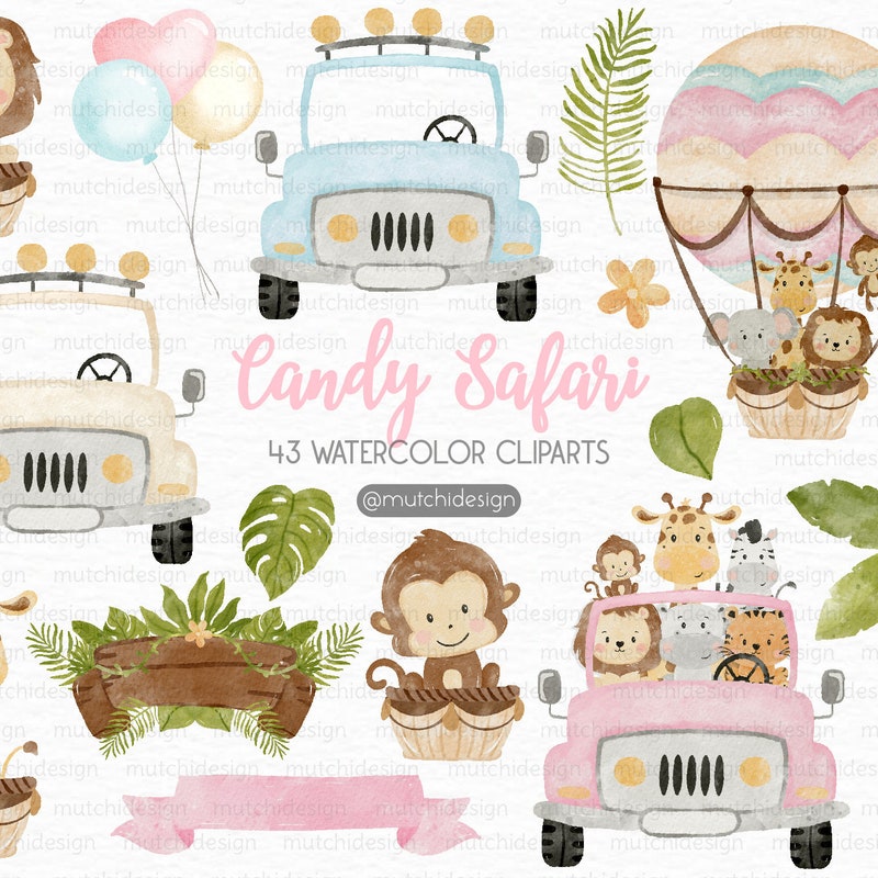 Safari Clip Art - Etsy