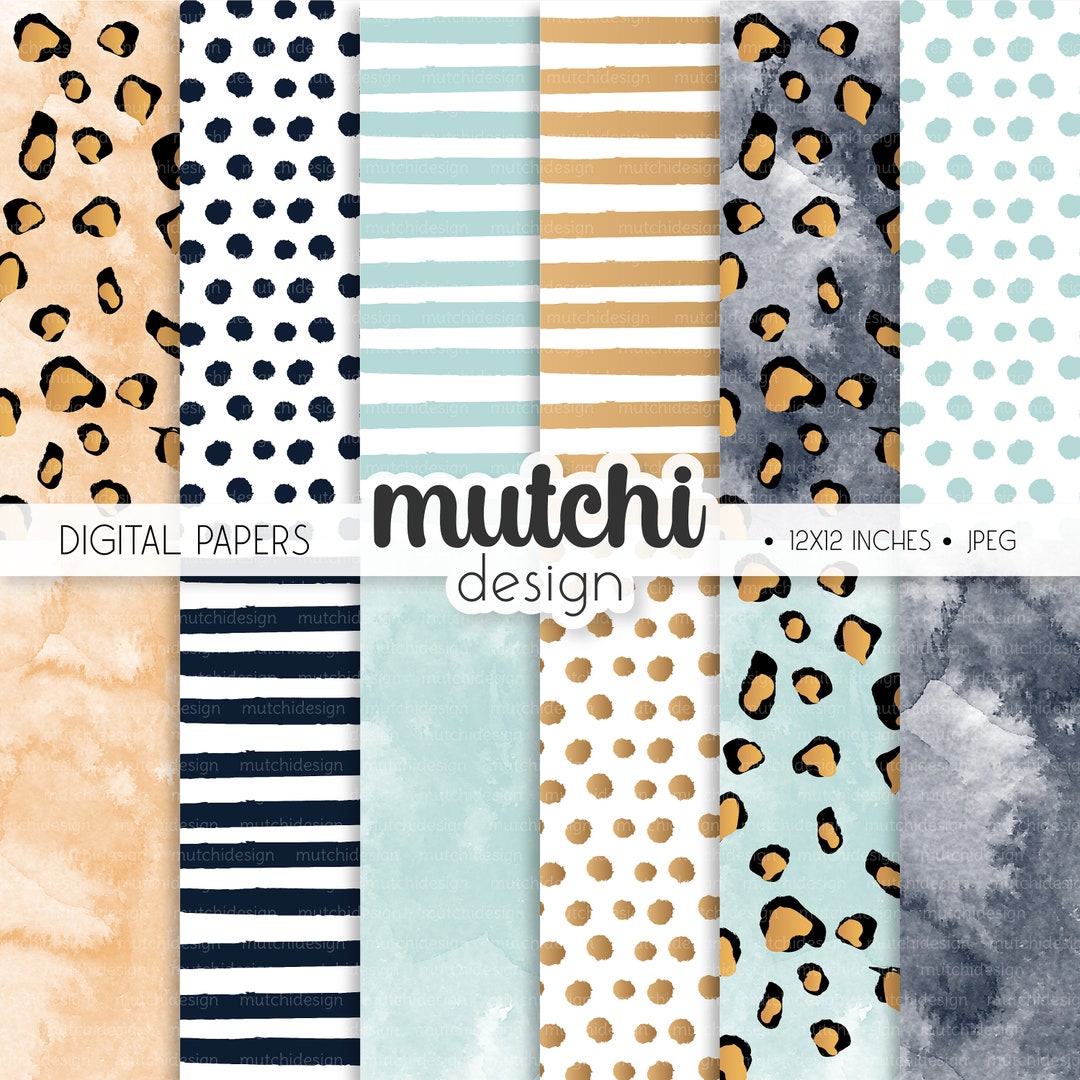 Boho Digital Paper, Backgrounds, Boho, Animal Print, Digital Papers ...