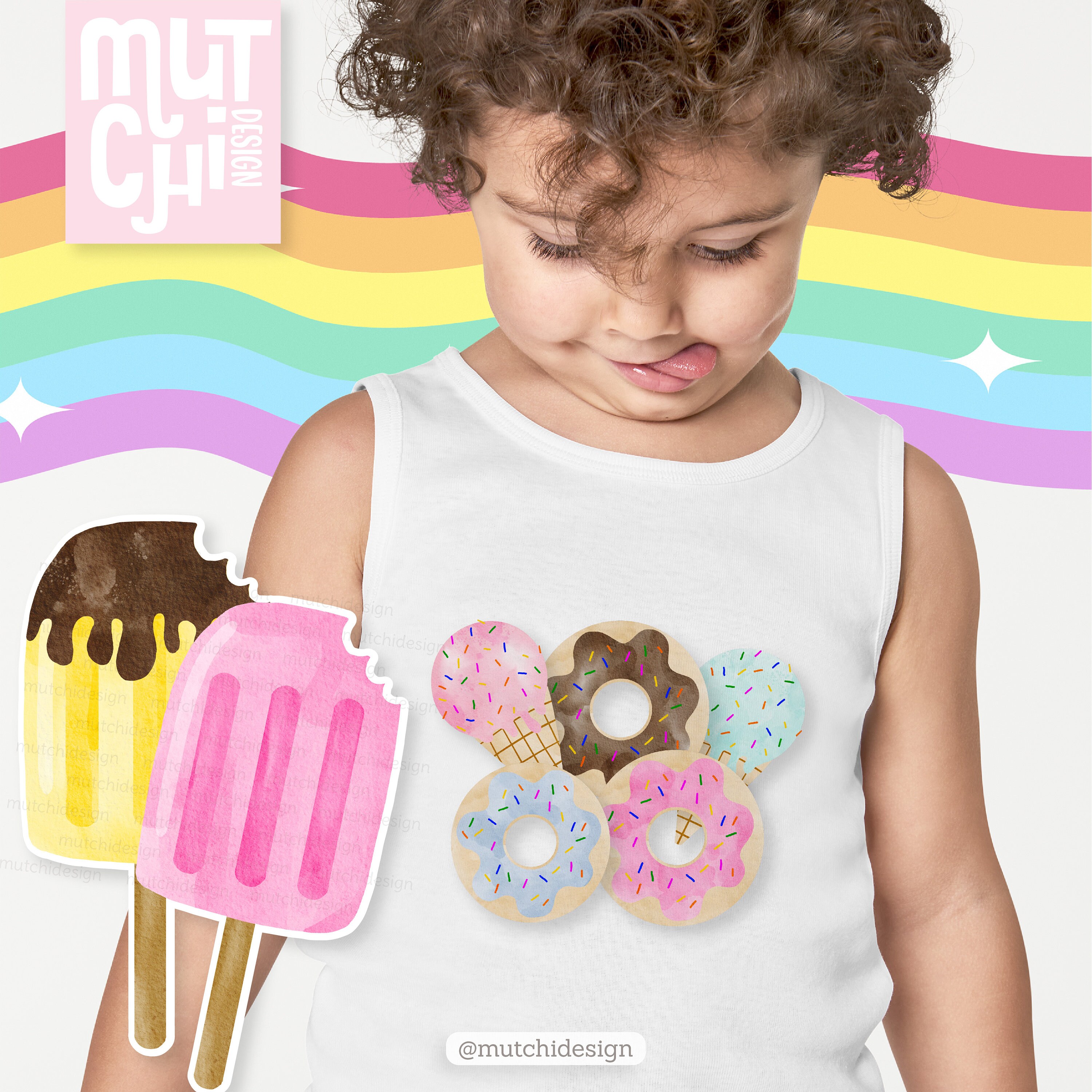 Watercolor Sweet Clipart Hand Painted Sweets Clipart Dessert - Etsy UK