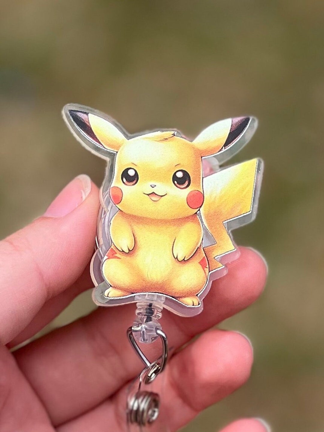 Pikachu Badge Reel / Pokémon Badge Reel / Medical Bade Reel / Badge ...