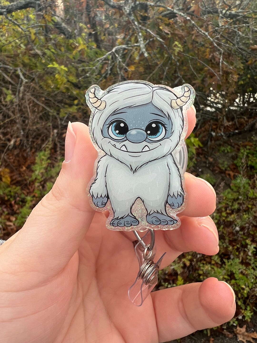 Yeti Badge Reel / Winter Creature Badge Reel / Medical Badge Reel / ID ...