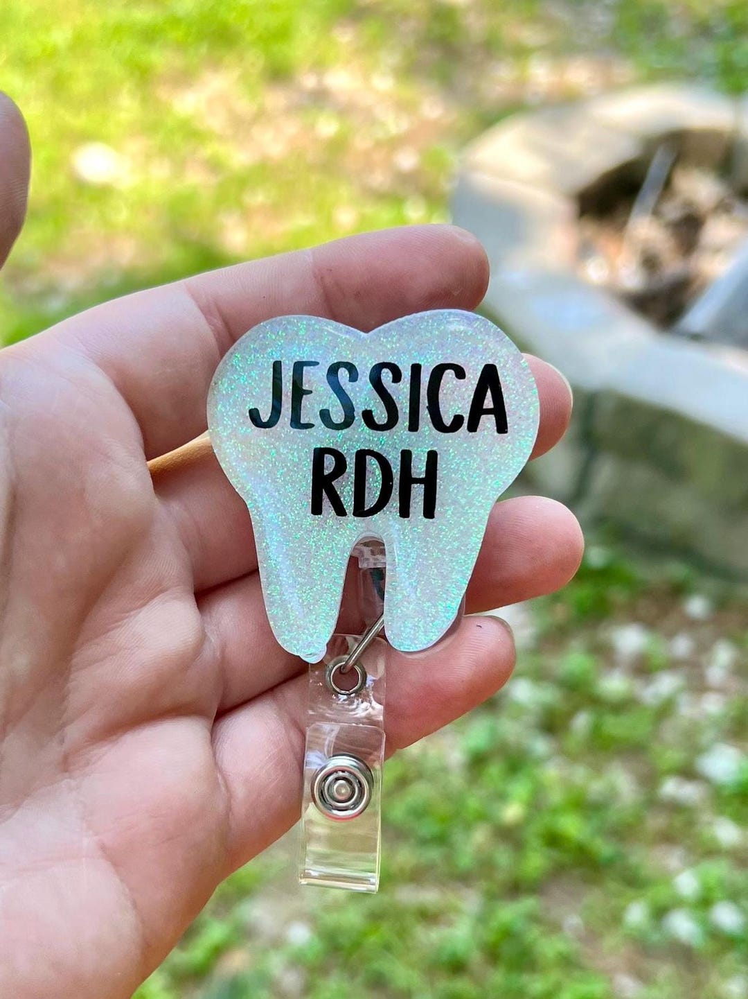 Custom Dental Badge Reel / Tooth Badge Reel / Healthcare Badge Reel ...