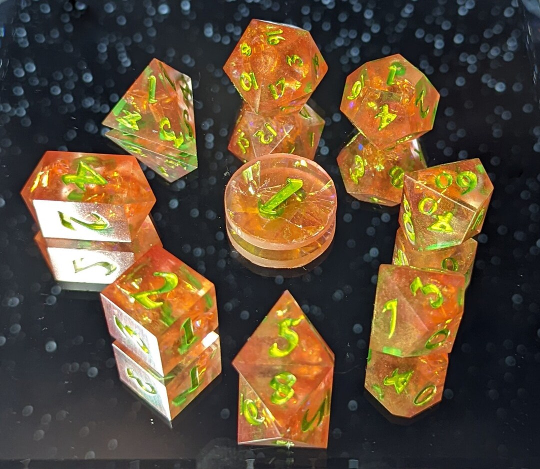 Toxic Nebula TTRPG Dice Set - Etsy