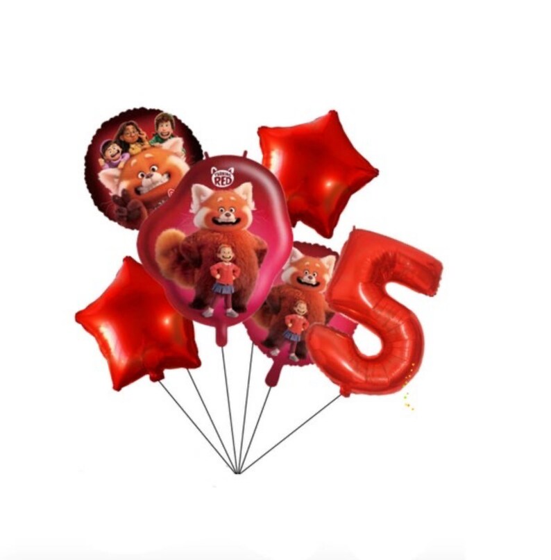 Turning Red Balloonsgirl and Boy Balloons Bouquetdecoration - Etsy