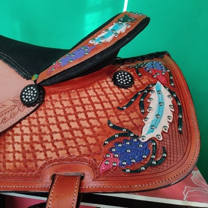 Wings Barrel Racing Saddle Set Western Show Leather Horse Tack - Etsy