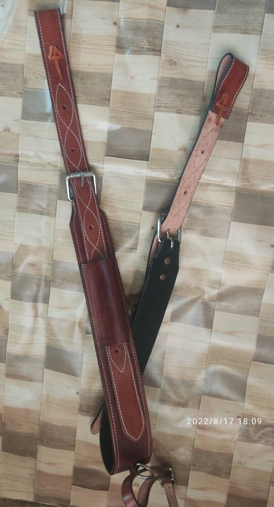 Western Saddle Wide Leather Back Cinch Free Shipping - Etsy