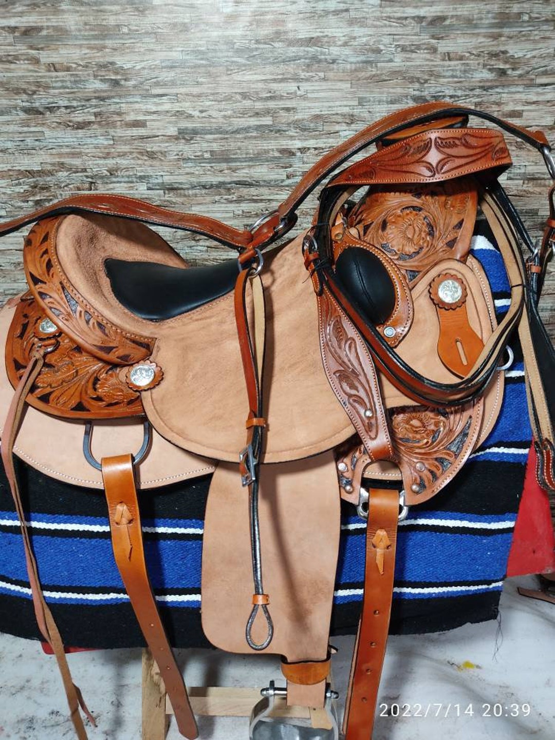 Western Classic Leather Saddle Wade Tree Premium Leather Roping Saddle ...