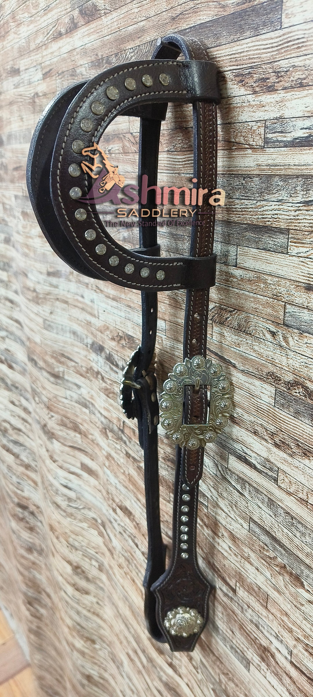 Western Horse Headstall , Classic Oiled Russet Leather Headstall, Ideal ...