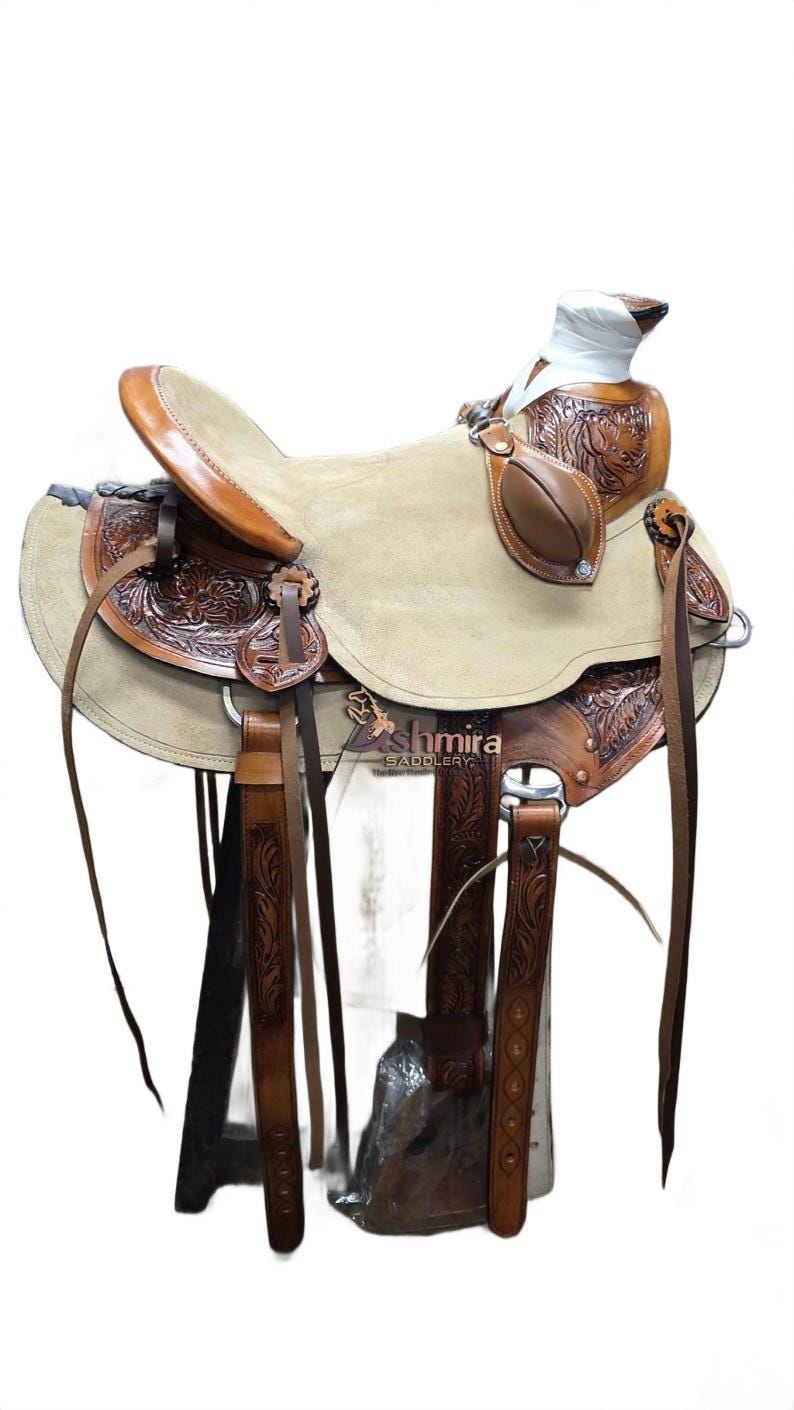 Wade Tree A Fork Premium Western Leather Roping Ranch Horse Saddle Tack ...