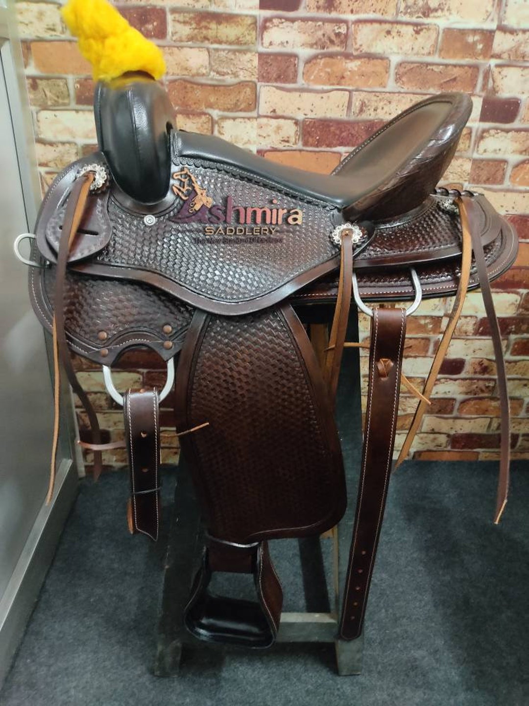 Western Horse Leather Saddle Leather Tooled Pleasure Trail Riding ...