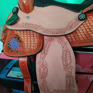 Wings Barrel Racing Saddle Set Western Show Leather Horse Tack - Etsy
