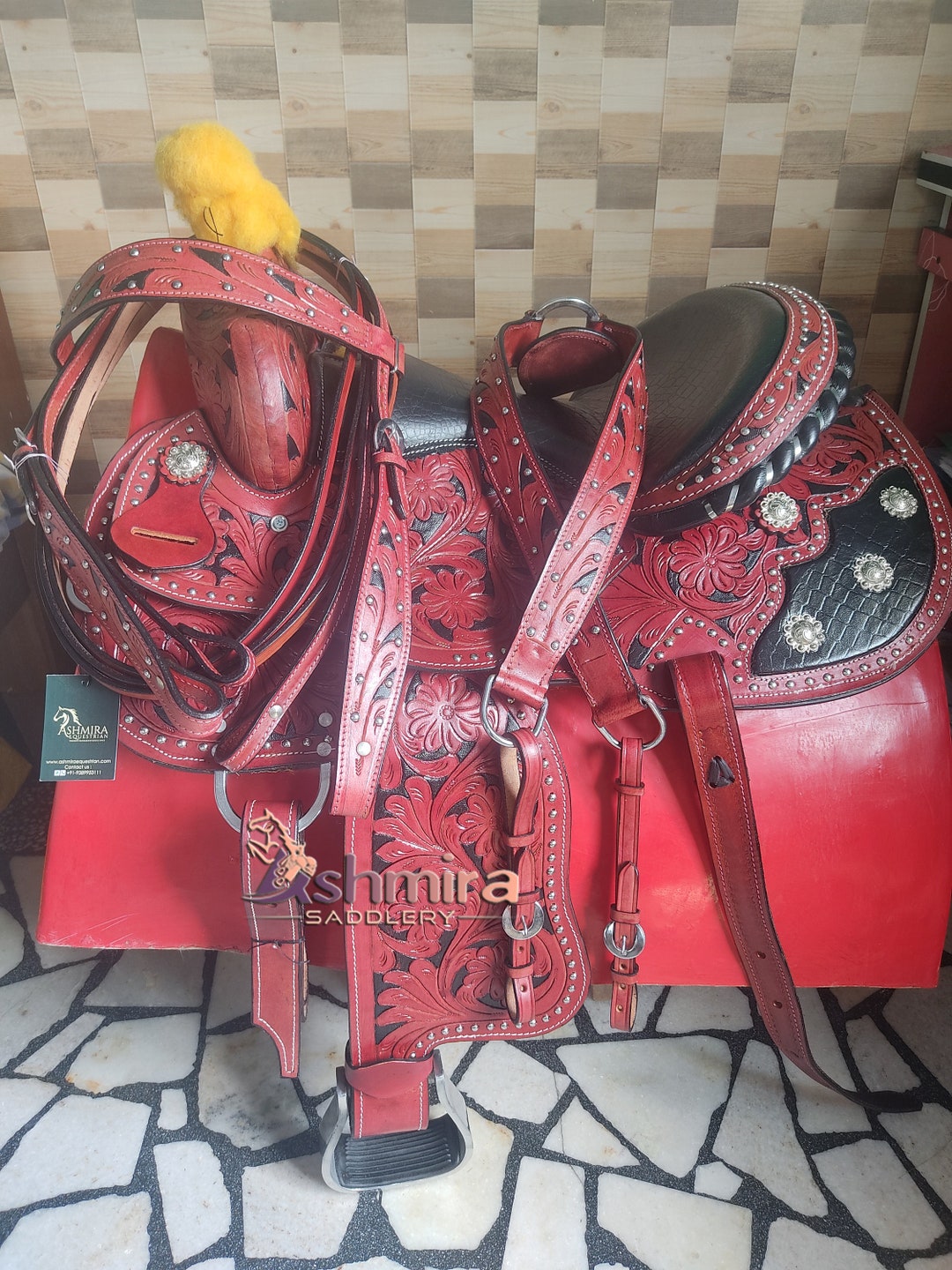Western Barrel Racing Leather Horse Saddle Comfort Padded Seat With ...