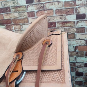 Western Ranch Roping Leather Saddle, Cowboy Horse Ranch Saddle, Custom ...