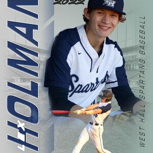 Custom Designed & Printed Vinyl Graduation Baseball/softball Sports ...