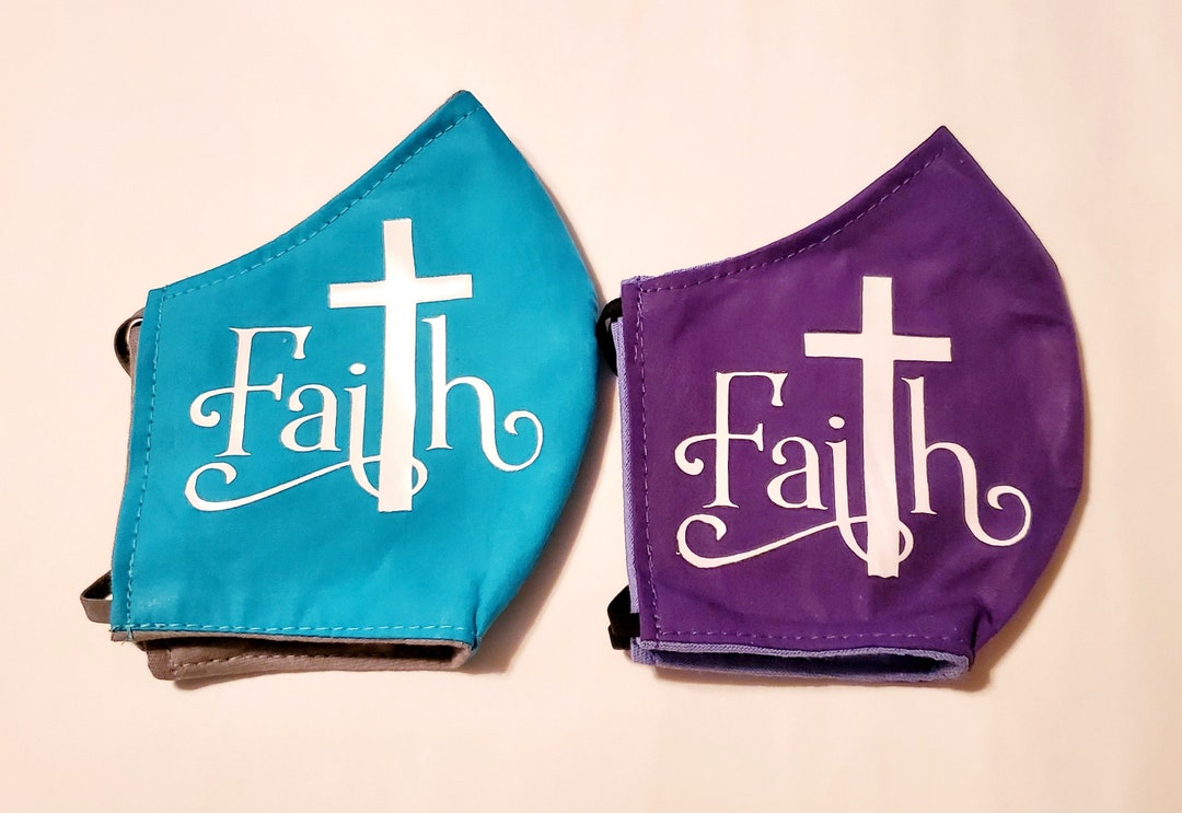 Face Mask-faith Inspirational/religious. 3-layer Reversible Washable ...