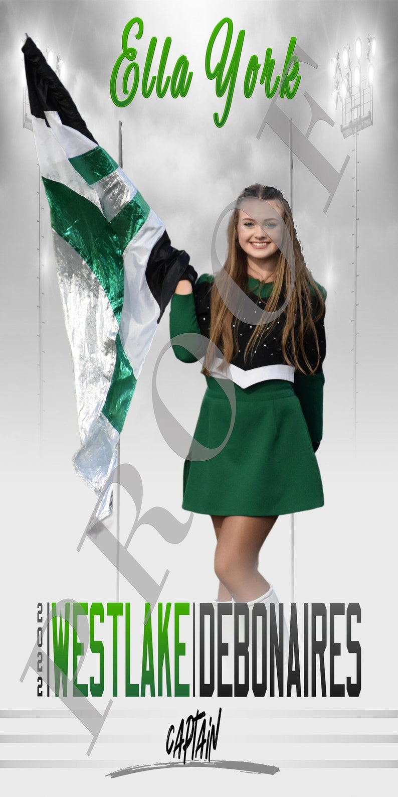 Custom Designed & Printed Vinyl Graduation Cheer or Dance - Etsy