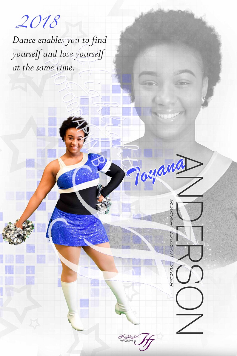 Custom Designed & Printed Vinyl Graduation Cheer or Dance - Etsy