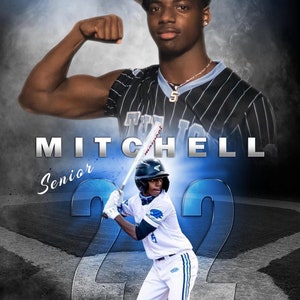 Custom Designed & Printed Vinyl Graduation Baseball/softball Sports ...