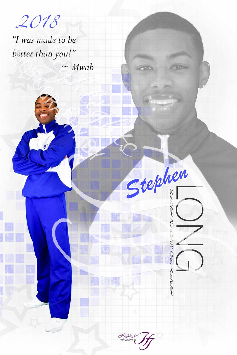 Custom Designed & Printed Vinyl Graduation Cheer or Dance - Etsy