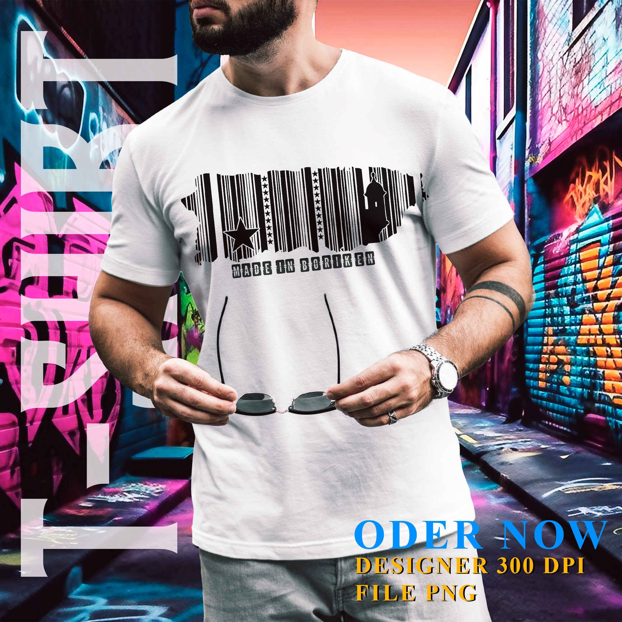 Tshirt Made in Boriken/ Map of Puerto Rico/ Boricua Design/ Puerto Rico ...