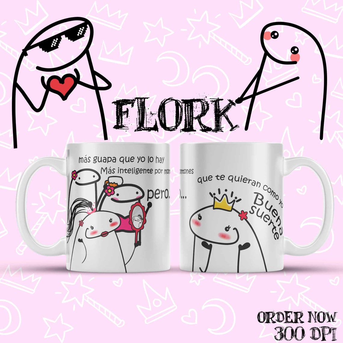 Mug 11 Oz Flork Meme/ Flork Wrapper With Funny Phrase for Mug/ Digital ...