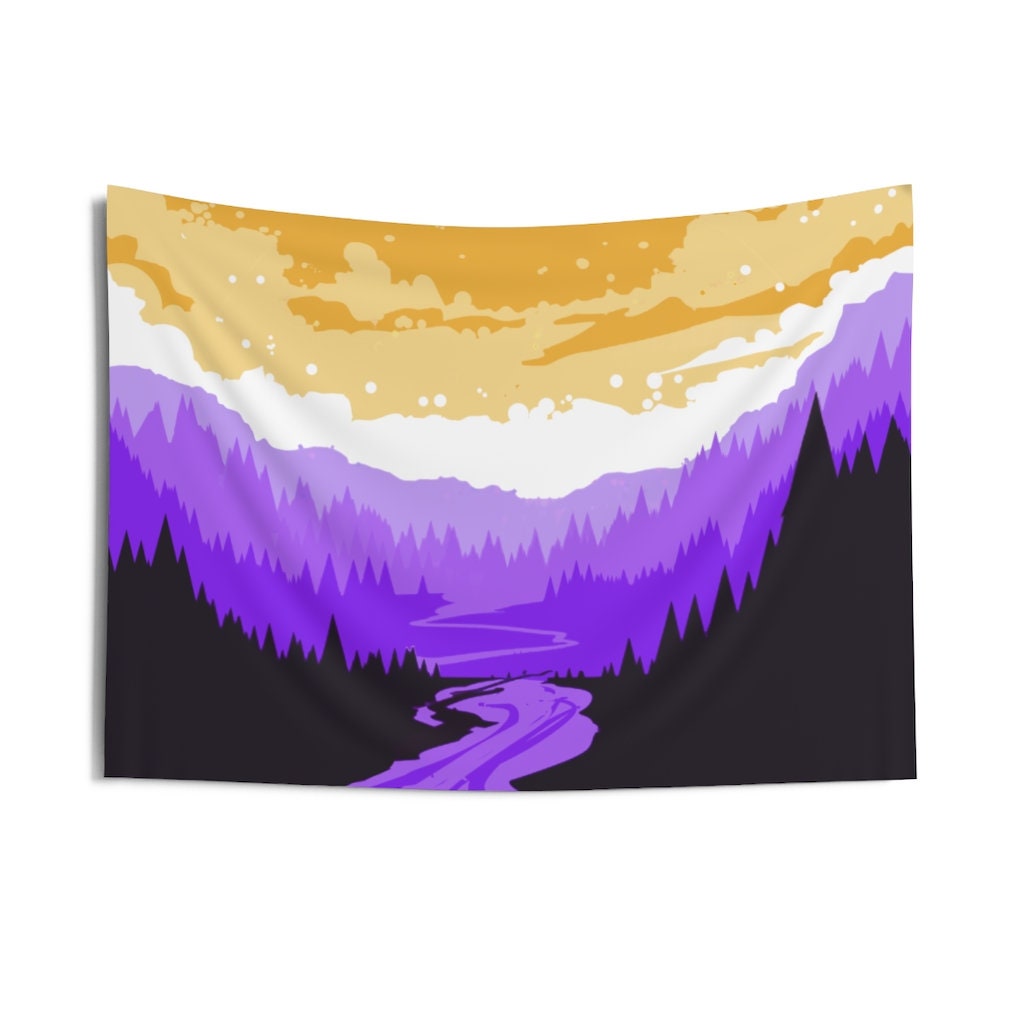 Enby Discreet Pride Tapestry series 1 | Etsy