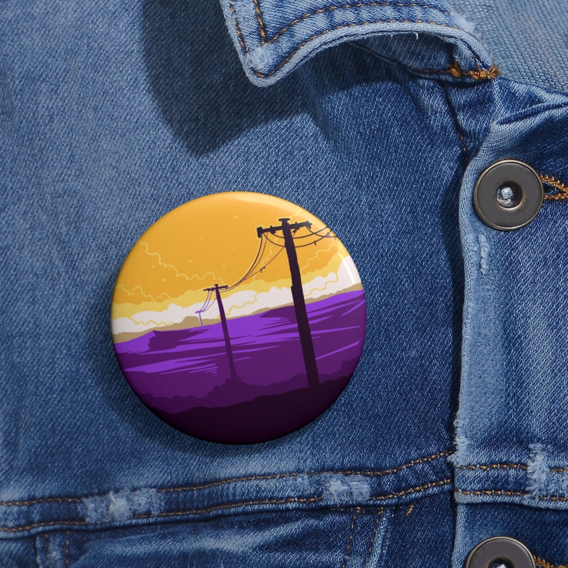 Enby Scape Discreet Pride Pin series 2 | Etsy