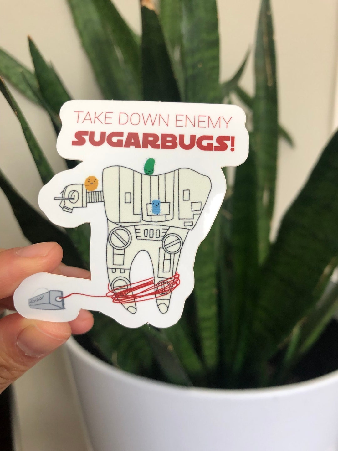 Tooth Sticker for Waterbottle Sticker Dental Stickers Waterproof ...