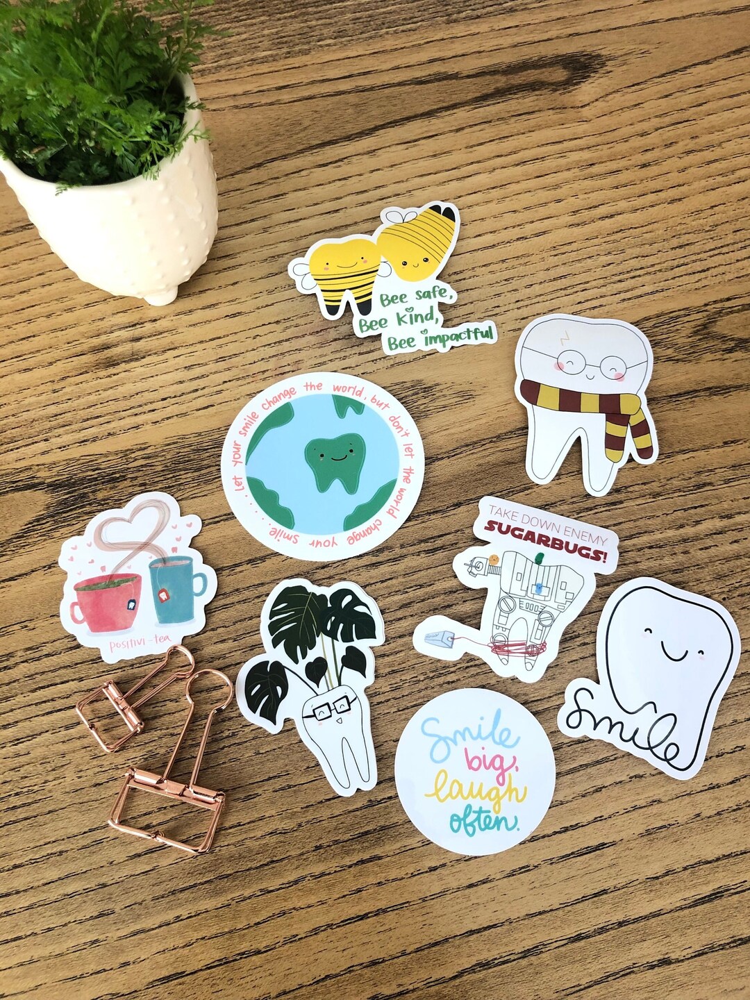 Sticker Bundle Pack Gifts for Dentist Gifts for Dental Hygienist ...