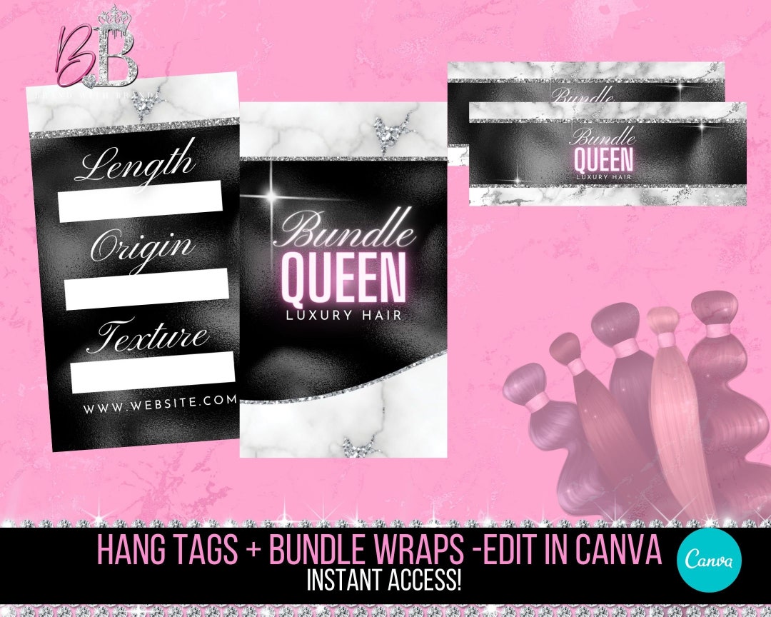 Hang Tags Template, DIY Bundle Wrap Template, Marble Hang Tags, Marble ...