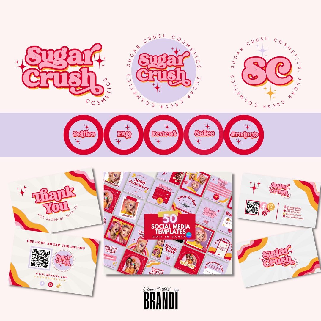 Retro Branding Kit Design for Small Business Retro Branding - Etsy