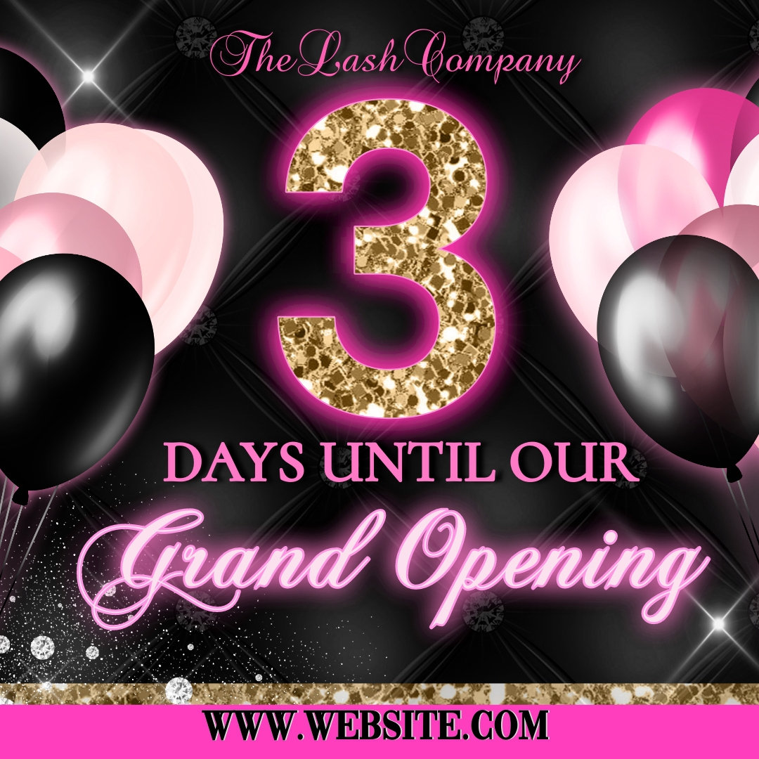 Grand Opening Flyer Grand Opening Countdown Template Gold - Etsy