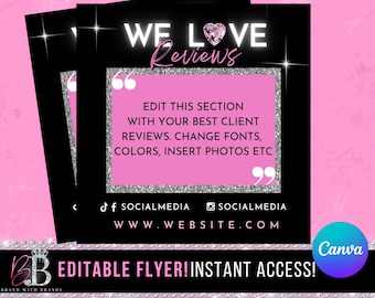 Customer Feedback Flyer, Editable Testimonials Flyer, Product Review ...