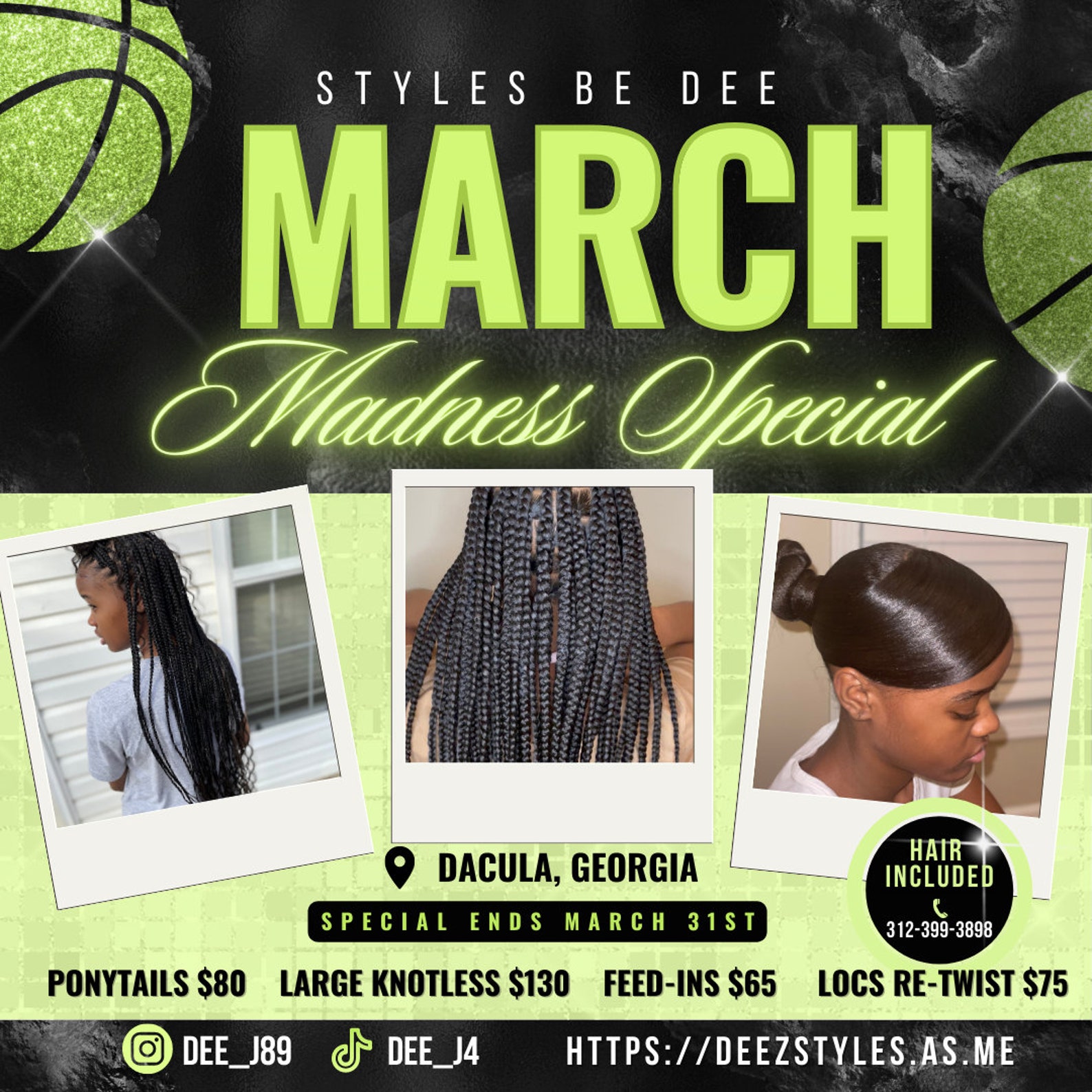 Custom Flyer Design, Feminine Beauty Custom Flyer, Hair Social Media ...