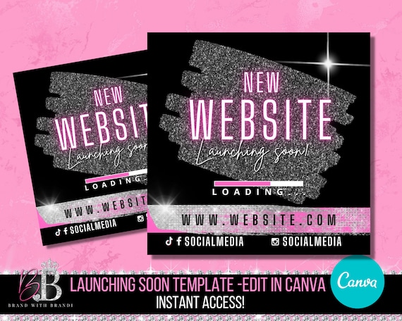 Website Launching Flyer Coming Soon Flyer Website Launch | Etsy