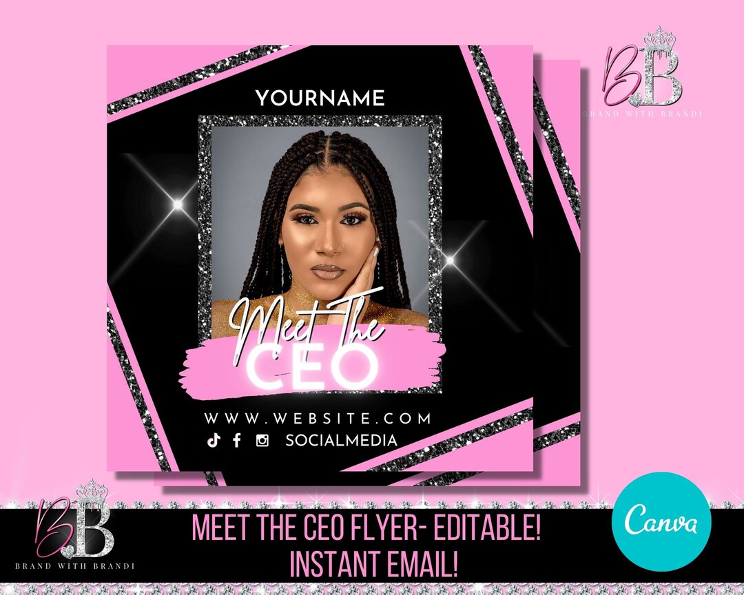 Meet the CEO Flyer, Entrepreneur Flyer, Website Launch Template, New ...