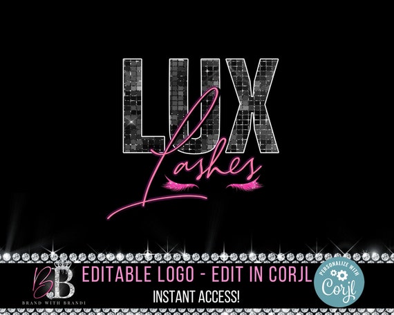Lash Tech Logo Design Premade Lash Extension Logo Custom - Etsy
