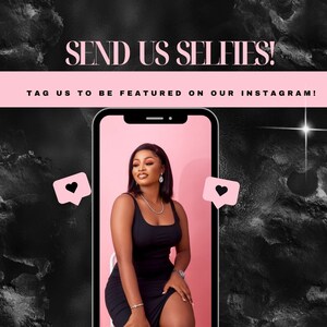 Social Media Posts, 15 Editable Instagram Flyers, Pink and Black IG ...